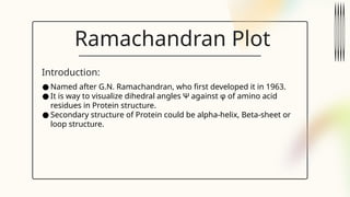 Protein structure levels- tertiary, quaternary & Ramachandran plot..pptx