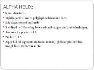 Protein structure, levels of protein structure,.pptx