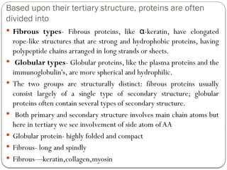 Protein structure, levels of protein structure,.pptx