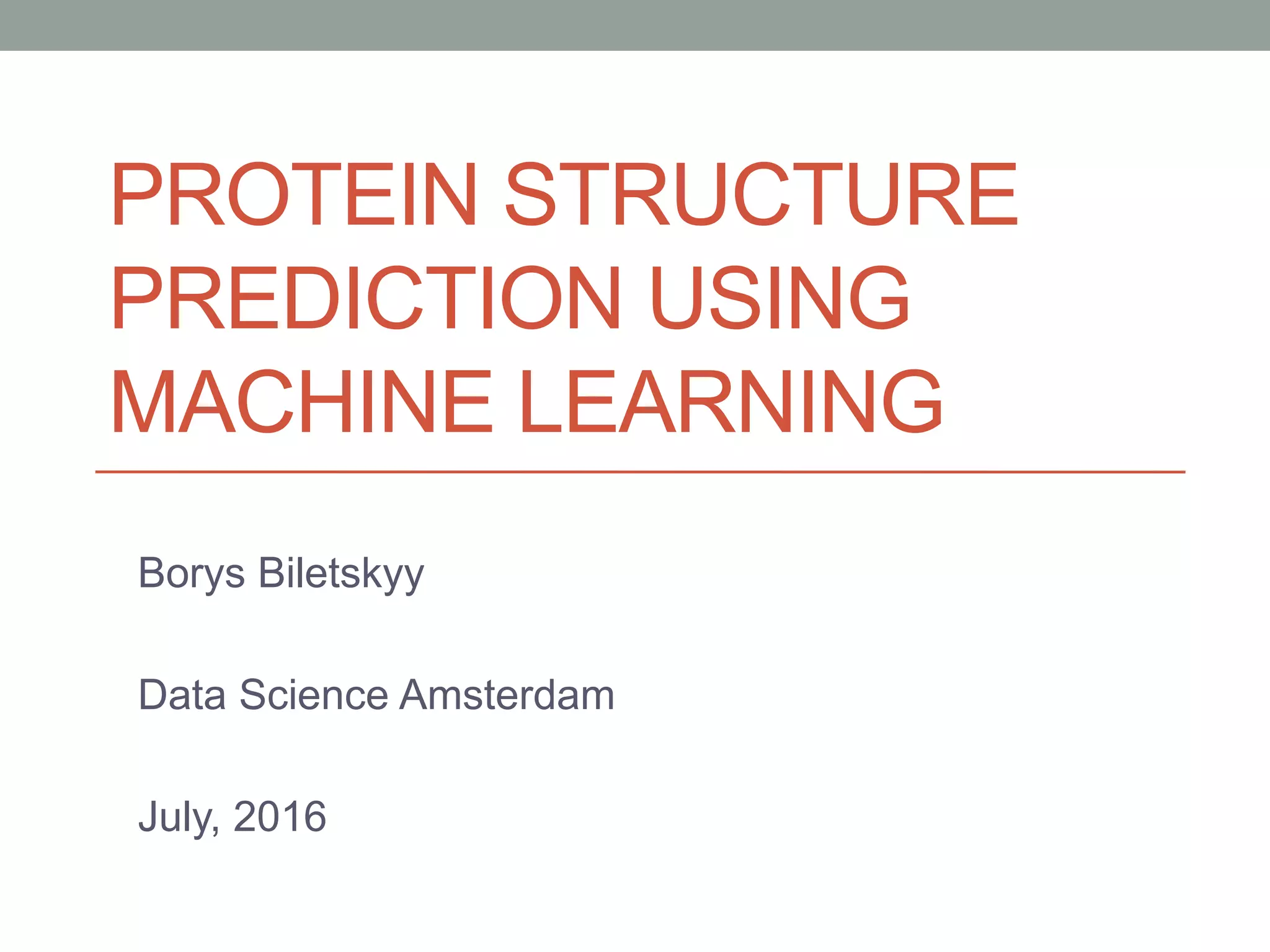 Protein structure prediction | PDF