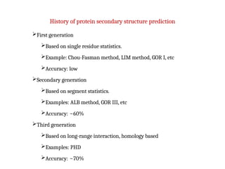 protein structure prediction in bioinformatics.ppt | Chemistry | Science