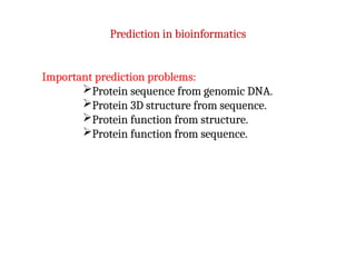 protein structure prediction in bioinformatics.ppt | Chemistry | Science