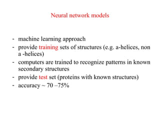 protein structure prediction in bioinformatics.ppt