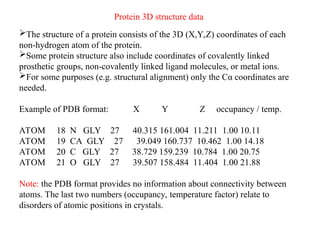 protein structure prediction in bioinformatics.ppt | Chemistry | Science