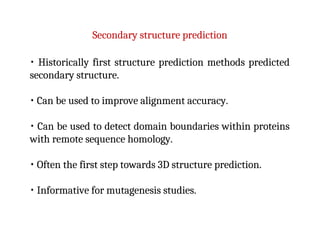 protein structure prediction in bioinformatics.ppt