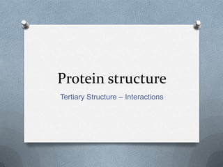 Protein structuretertiary | PPTX