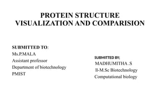 PROTEIN STRUCTURE VISUALIZATION AND COMPARISION S. Madhumitha ...