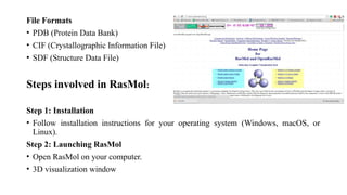 PROTEIN STRUCTURE VISUALIZATION AND COMPARISION S. Madhumitha ...