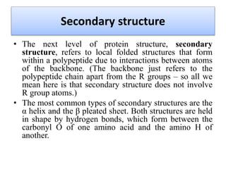 Protein strucutre prediction | PPTX