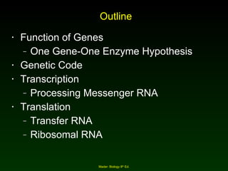 Protein synthesis | PPT