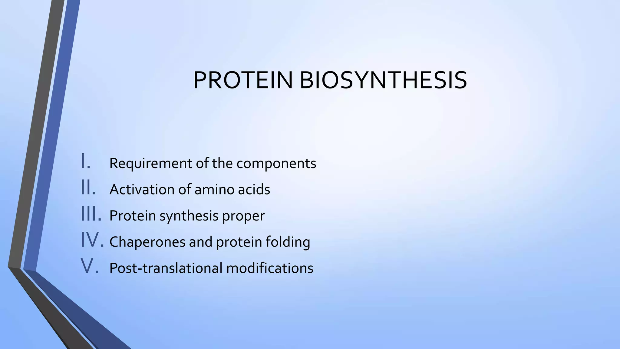PROTEIN SYNTHESIS IN EUKARYOTES.pptx | Biological Sciences | Science