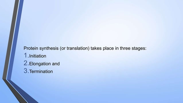 PROTEIN SYNTHESIS IN EUKARYOTES.pptx | Biological Sciences | Science