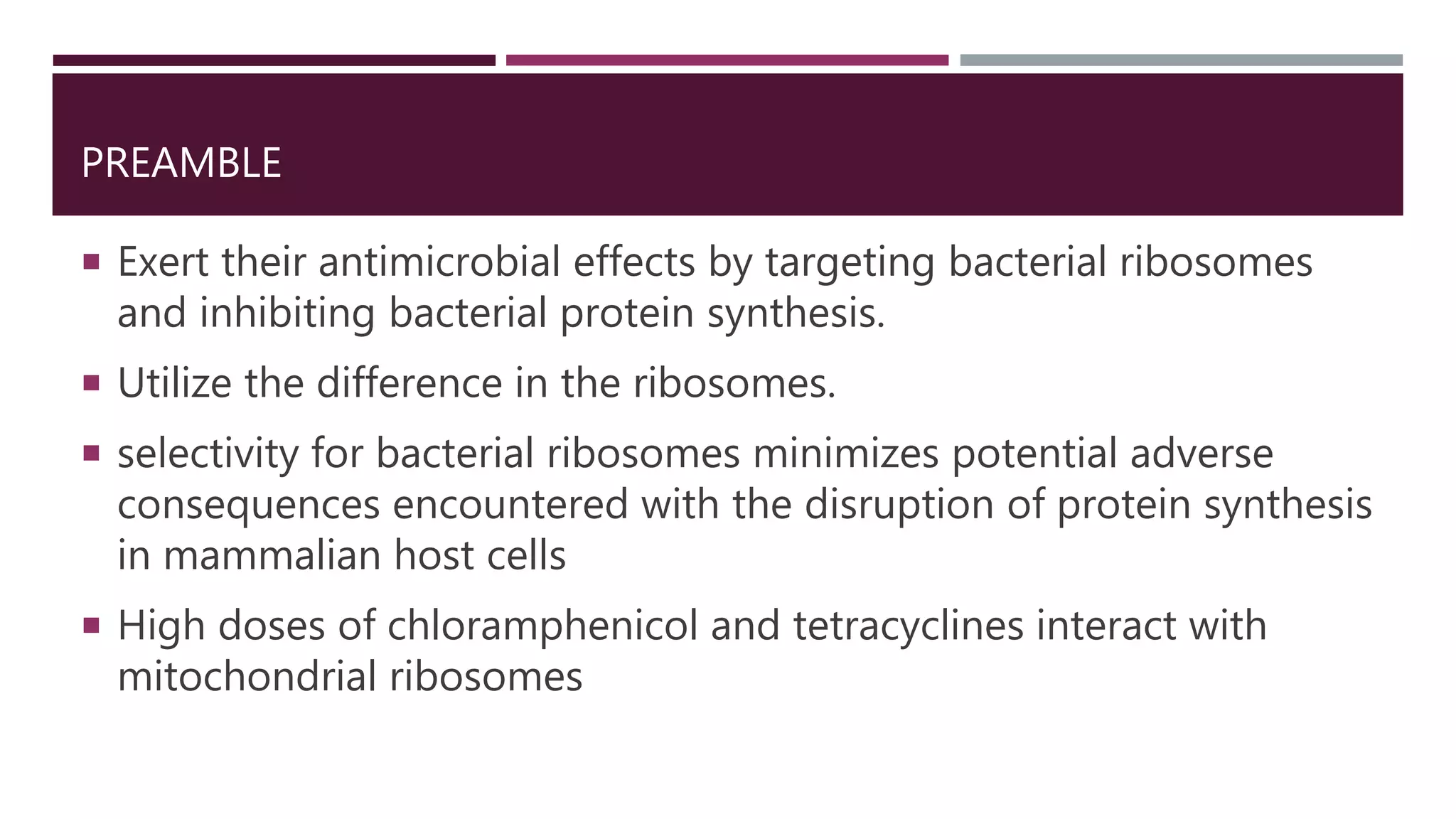 Protein synthesis inhibitor antibiotics | PPTX