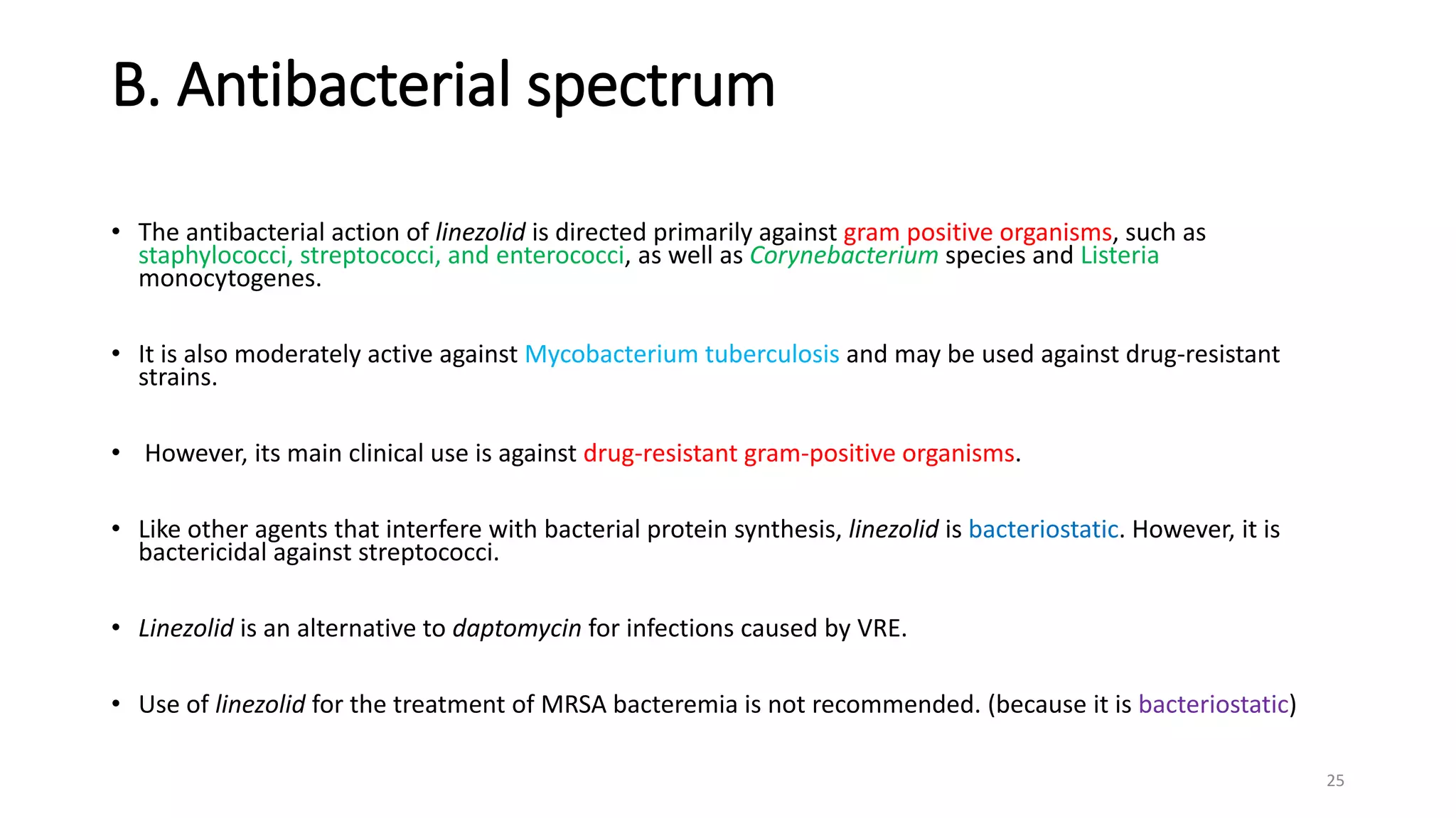 Pharmacology -Protein synthesis inhibitors 2 | PDF