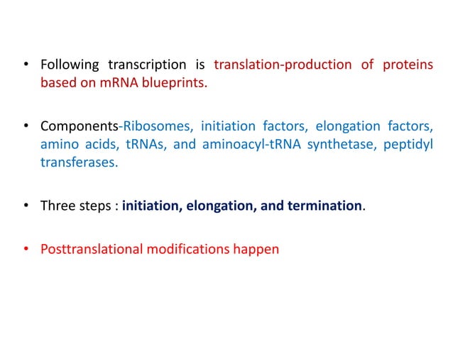 protein synthesis in prokaryotes.pptx | Genetics | Science