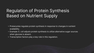 Protein Synthesis Regulation in Prokaryotes.pptx