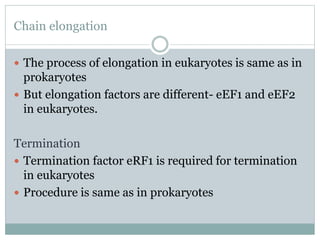 Protein synthesis(translation) | PPTX
