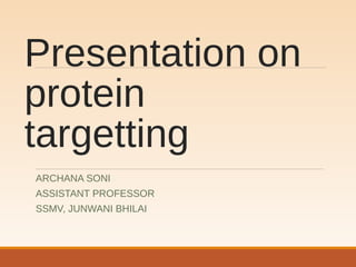 Protein targetting | PPT