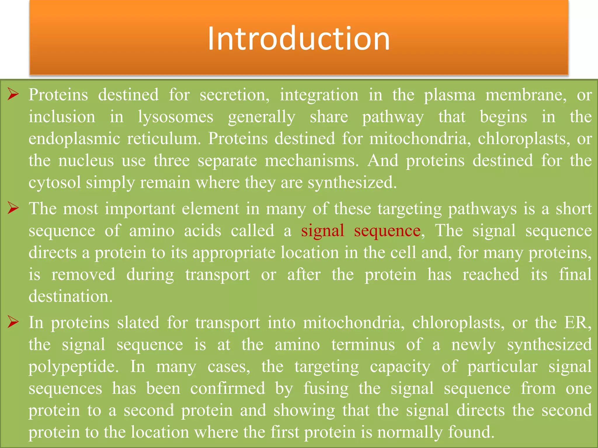 Protein targetting ppt (1) (1) | PPTX