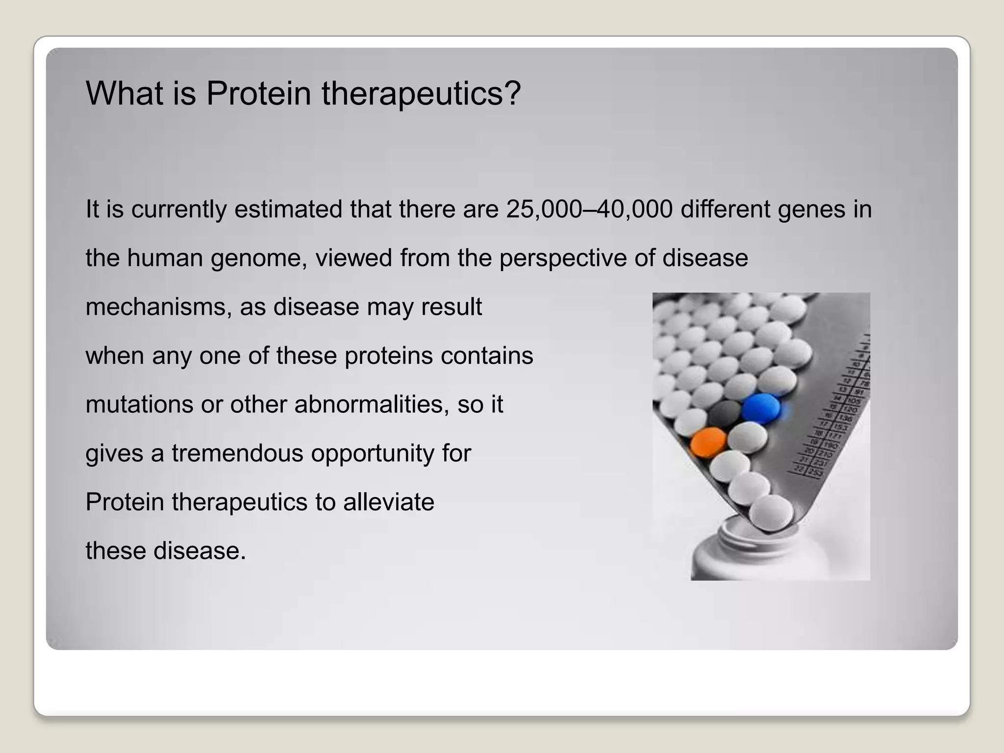 Protein therapeutics | PPT