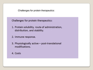 Protein therapeutics | PPT