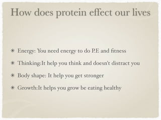 Protein questions and answers | KEY