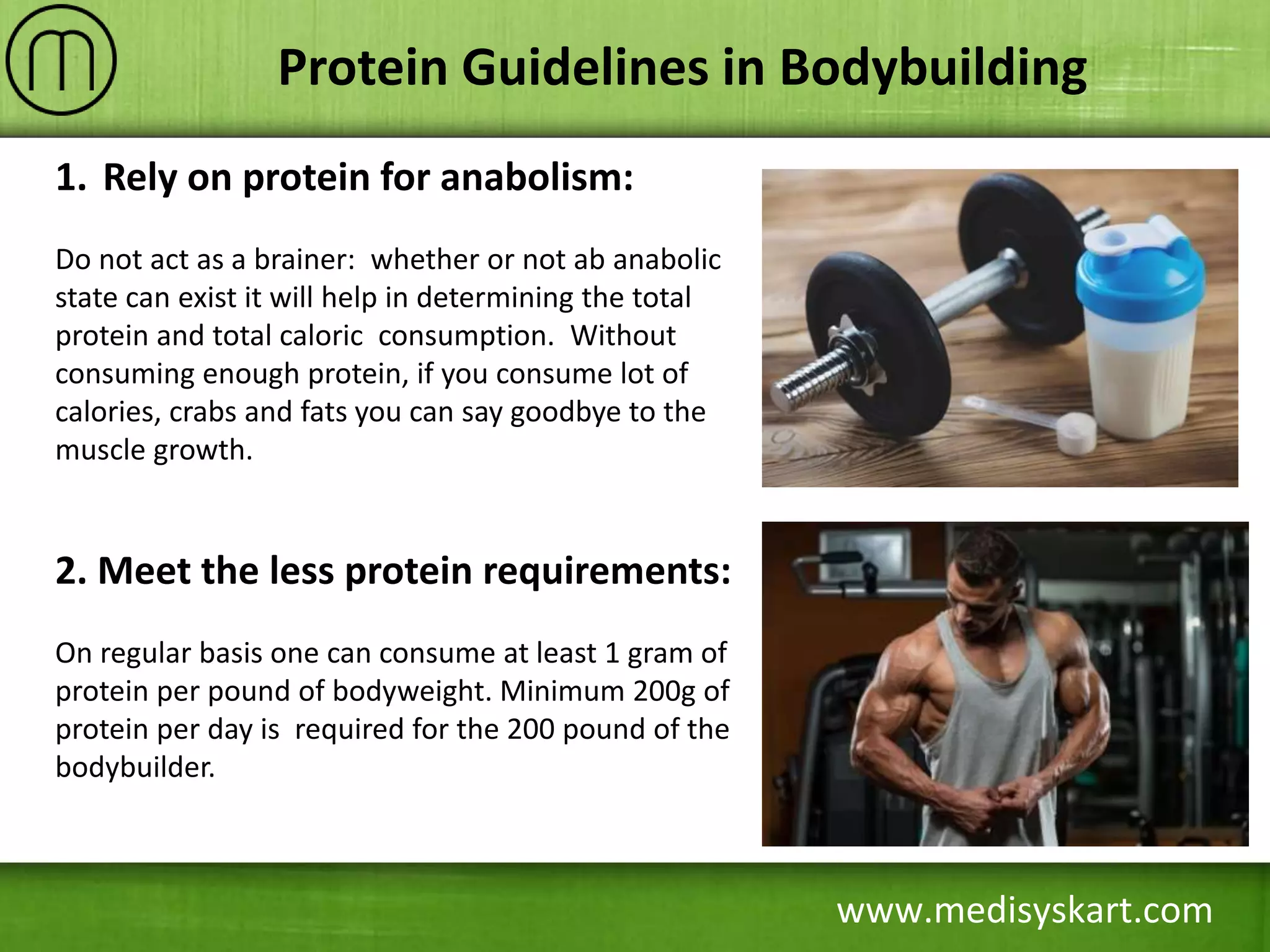 Protein Tips and Guidelines in Bodybuilding | PPT