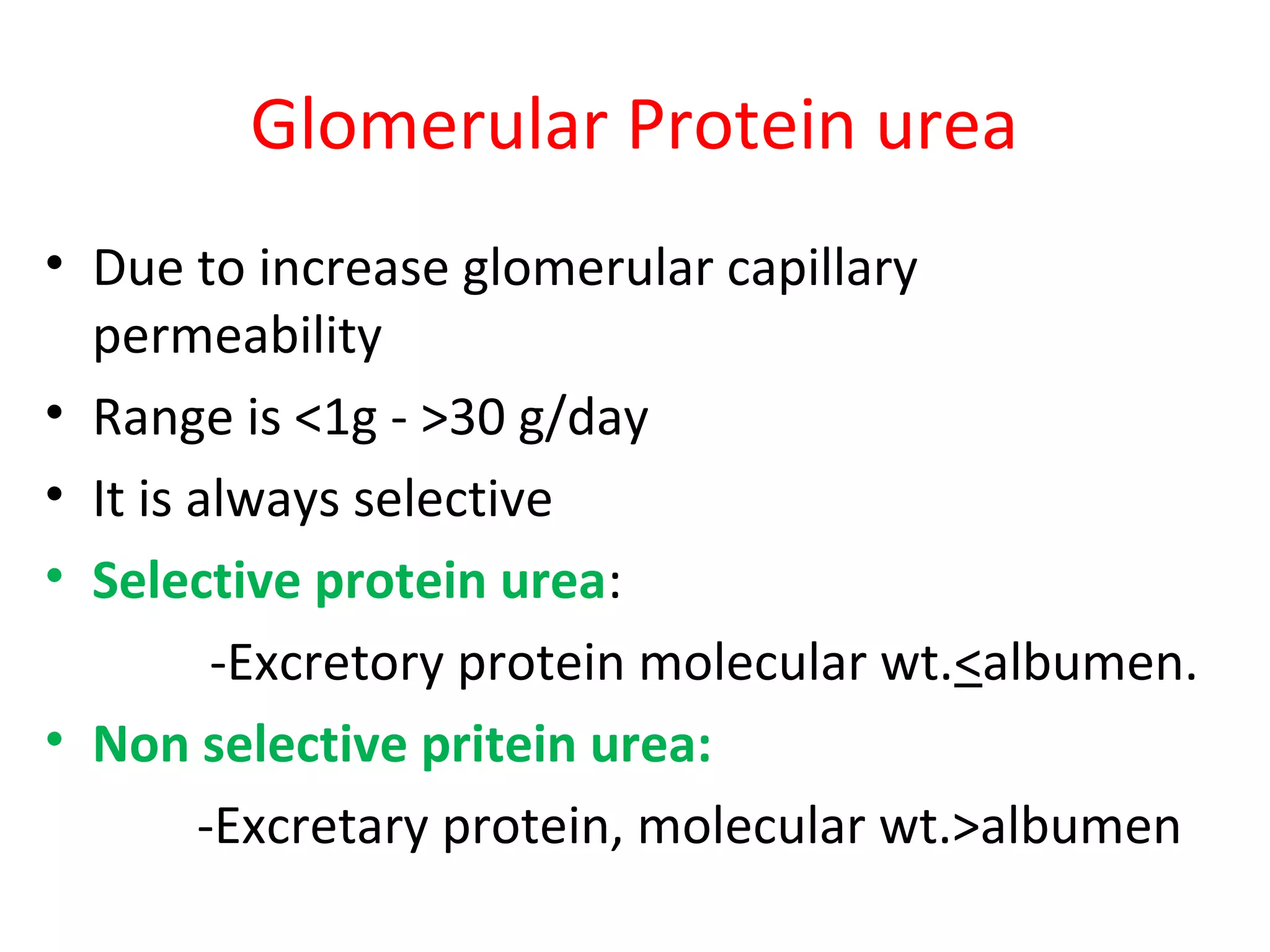 Proteinurea & nephrotic syndrome | PPT