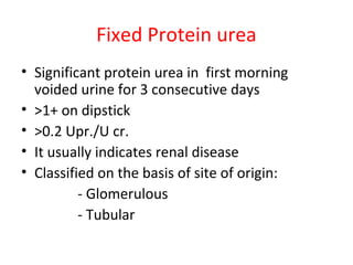 Proteinurea & nephrotic syndrome | PPT