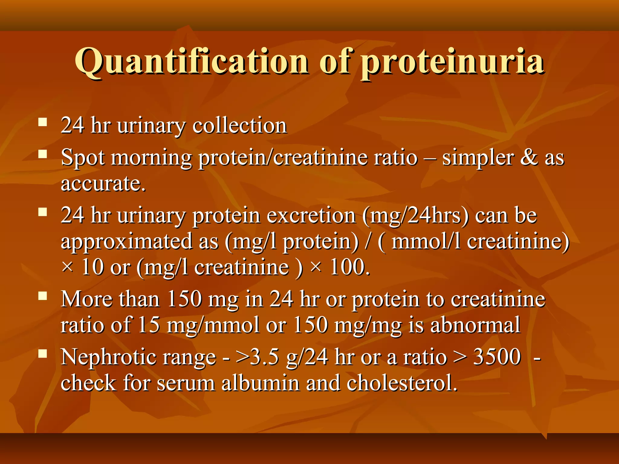 Proteinuria | PPT