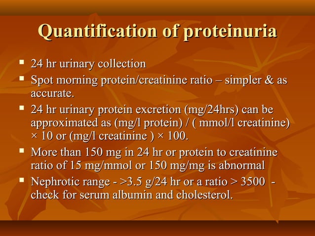 Proteinuria | PPT