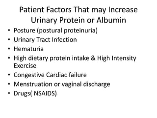 Proteinuria Evaluation | PPT
