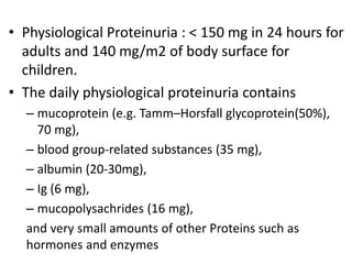 Proteinuria Evaluation | PPT