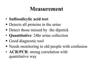 PROTEINURIA .pptx | Free Download
