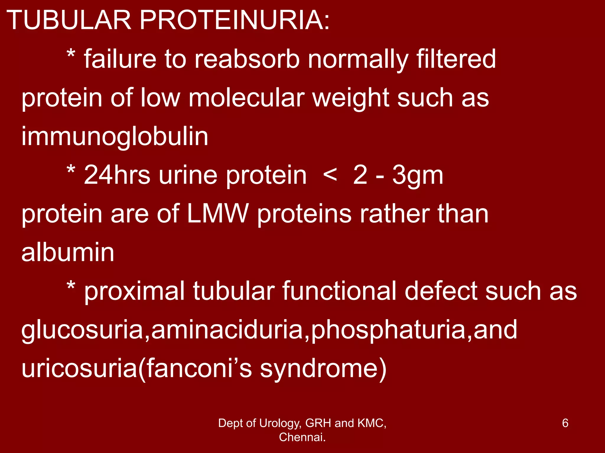 Proteinuria | PDF