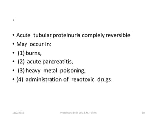 Proteinuria dr onu em | PPT