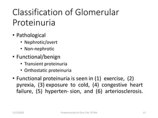 Proteinuria dr onu em | PPT