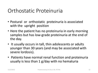 Proteinuria dr onu em | PPT