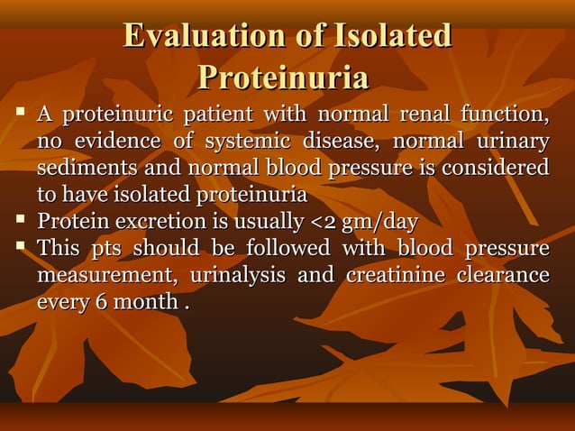 Proteinuria how to approach | PPT | Medical Health