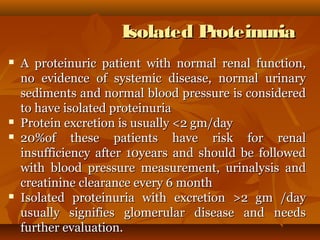 Proteinuria how to approach final | PPT