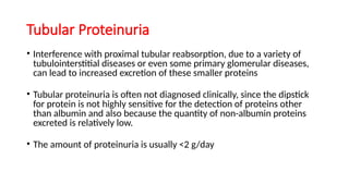 PROTEINURIA AND ITS APPROACH-1.powerpoint | PPTX