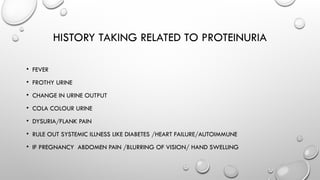 PROTEINURIA harrison APPROACH vivek[1].pptx