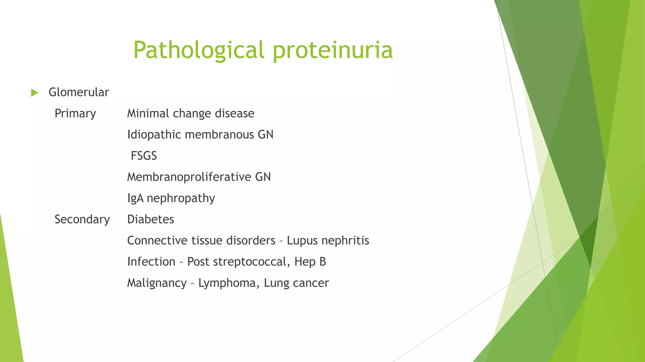 Proteinuria in adults | PPTX