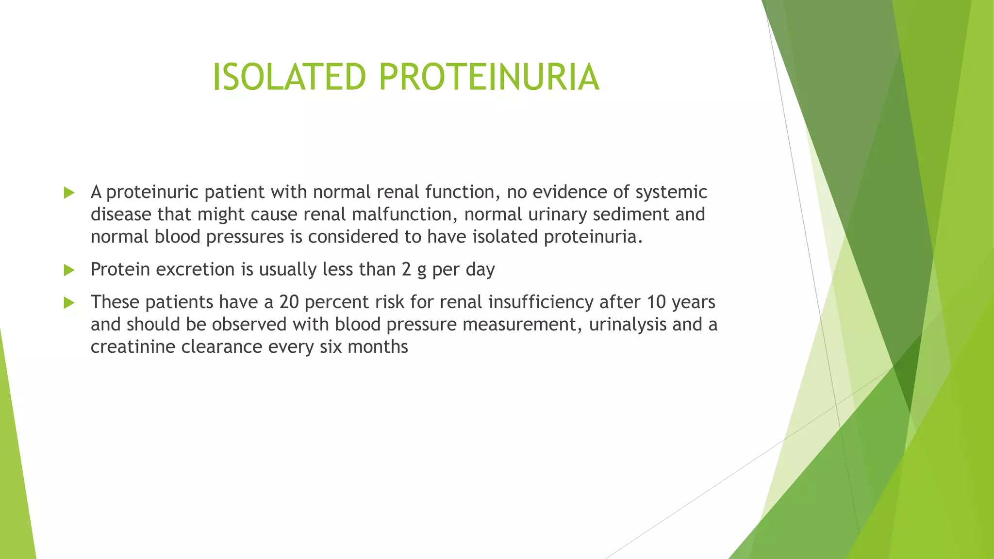Proteinuria in adults | PPTX
