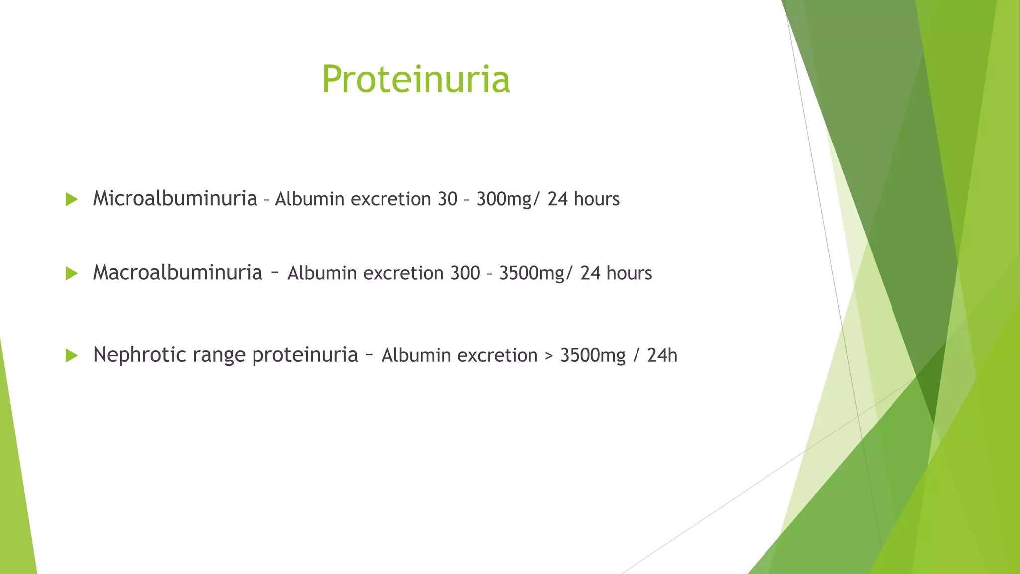 Proteinuria in adults | PPTX