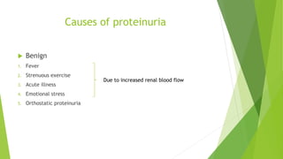 Proteinuria in adults | PPT