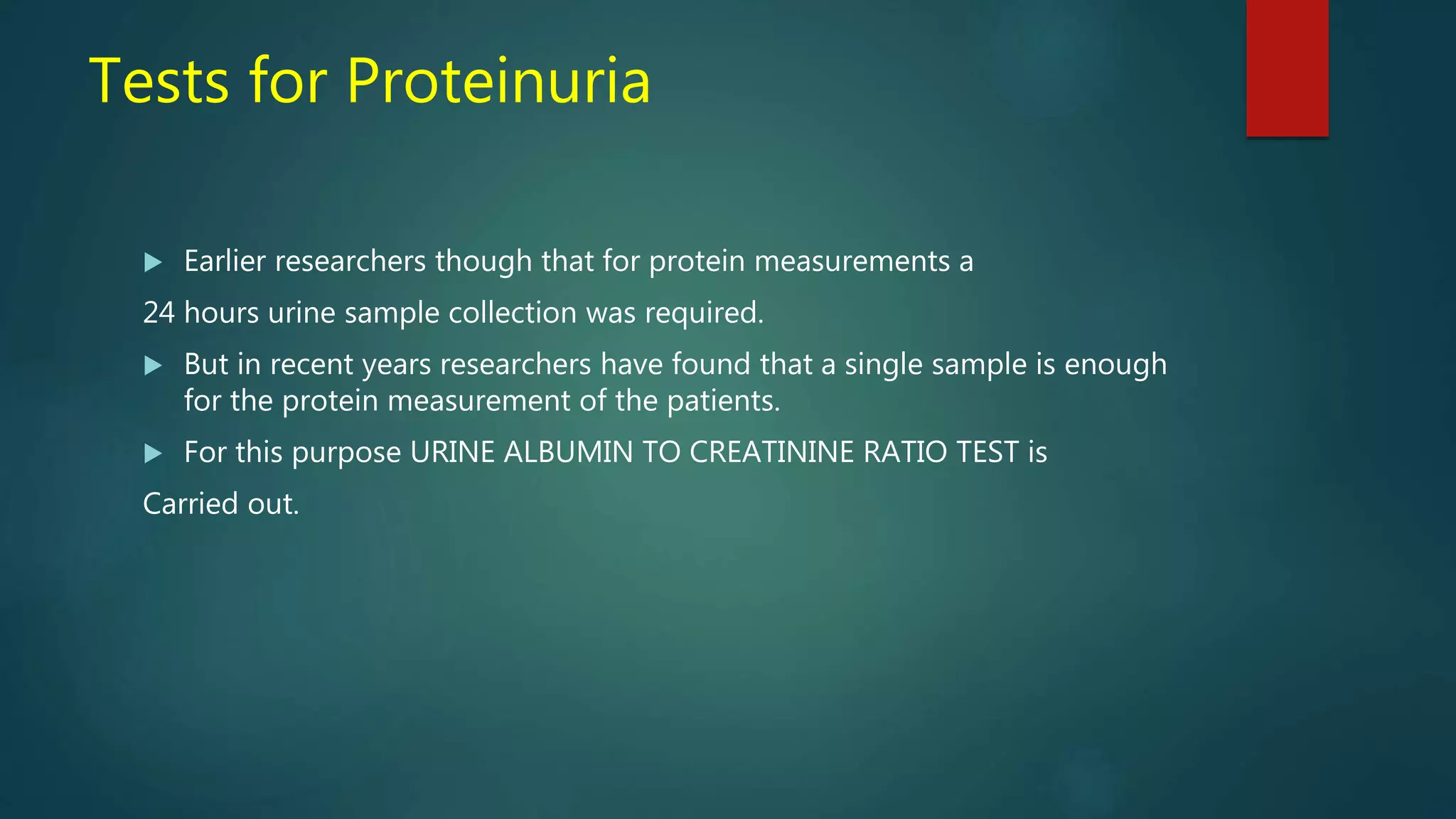 Proteinuria presentation | PPTX