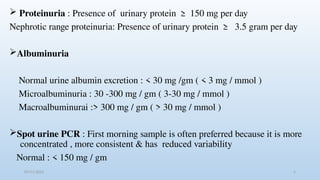 Proteinuria presentation dr shyam nephro.pptx