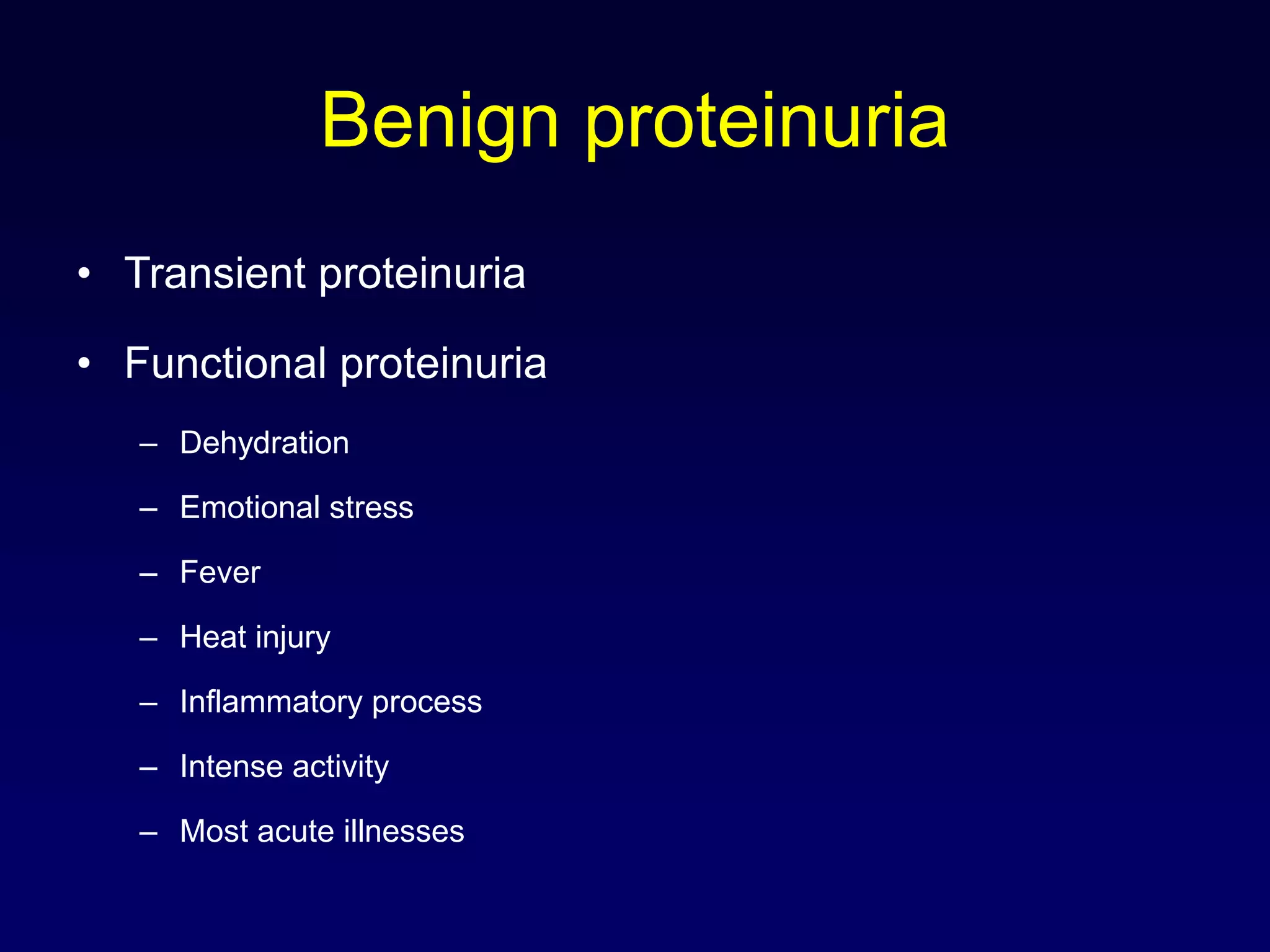 APPROACH TO PROTEINURIA | PPTX