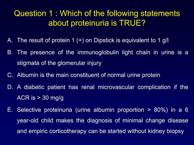 APPROACH TO PROTEINURIA | PPTX